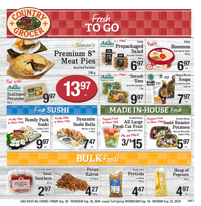 Simple Flyer - Country Grocer