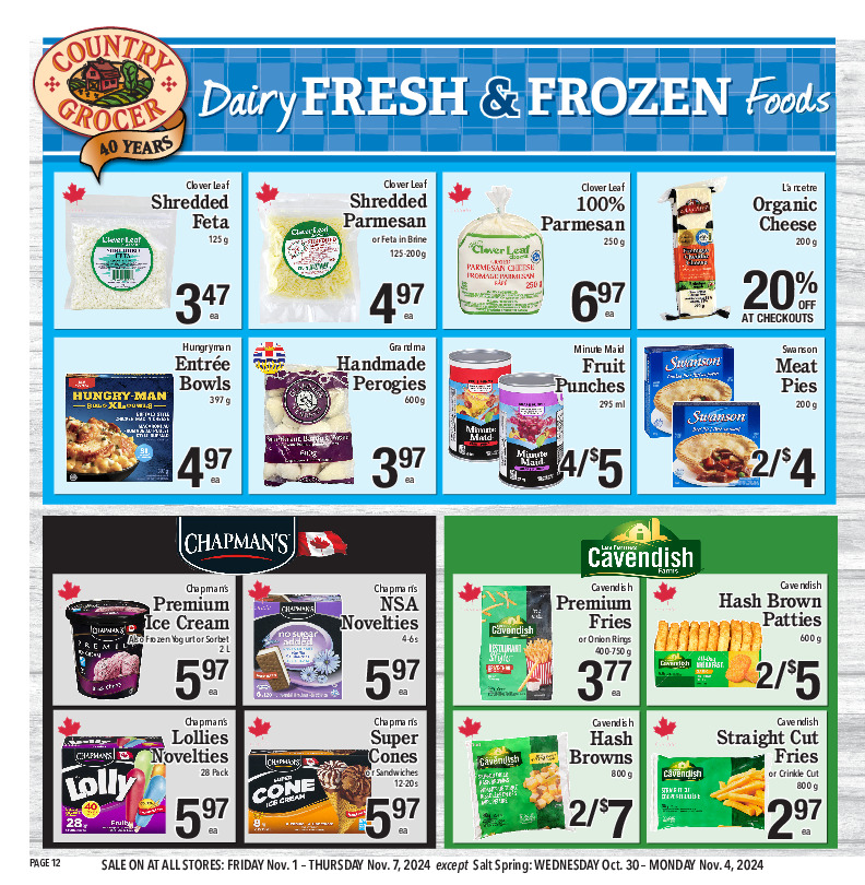 Country Grocer Flyer for Cedar - Country Grocer