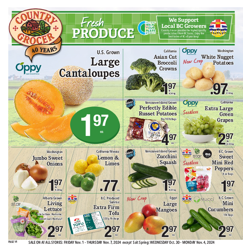 Country Grocer Flyer for Cedar - Country Grocer