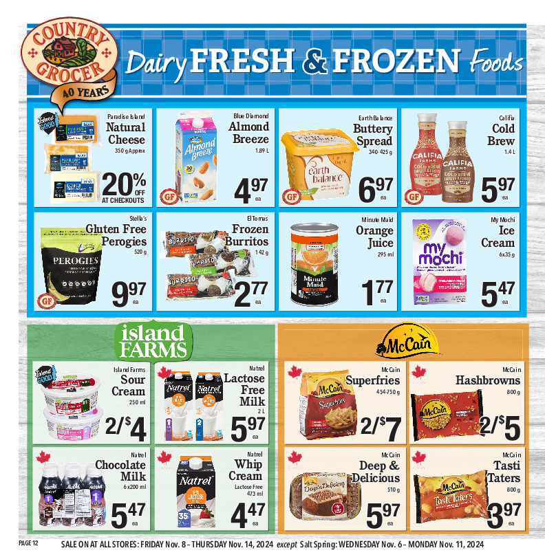 Country Grocer Flyer for Cedar - Country Grocer