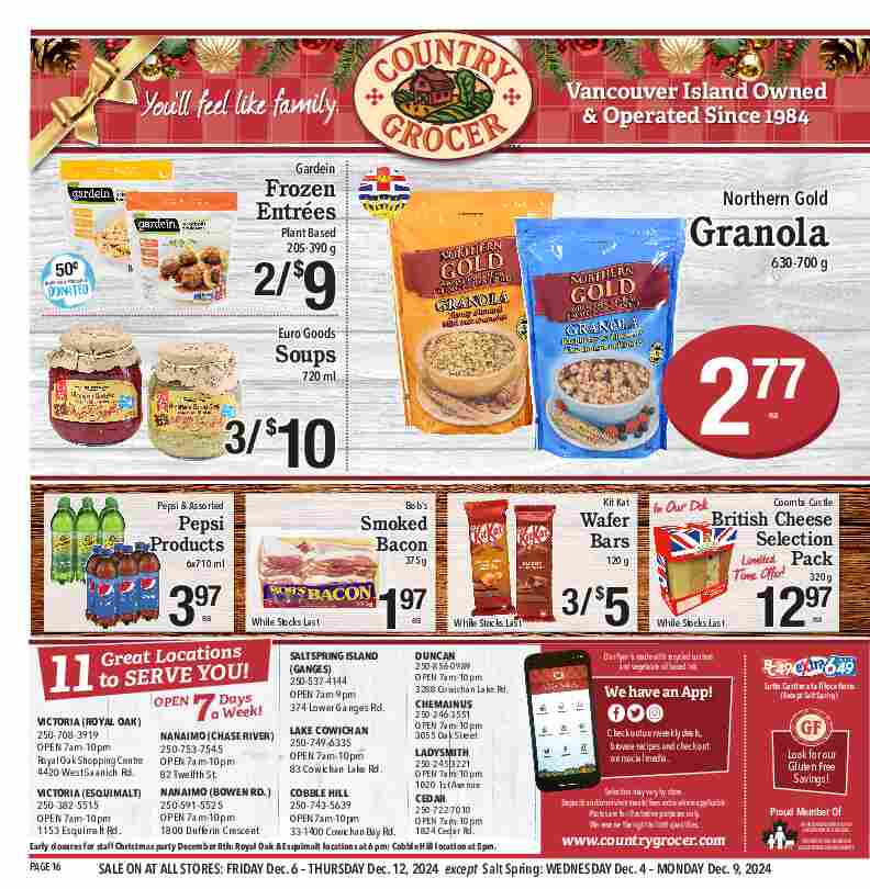 Country Grocer Flyer for Duncan - Groceries on Sale This Week Country Grocer Flyer for Duncan - Groceries on Sale This Week