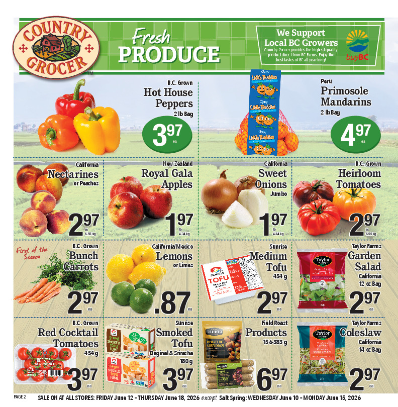 Country Grocer Flyer - This Week's Groceries On Sale