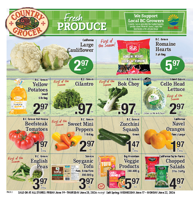 Country Grocer Flyer - This Week's Groceries On Sale