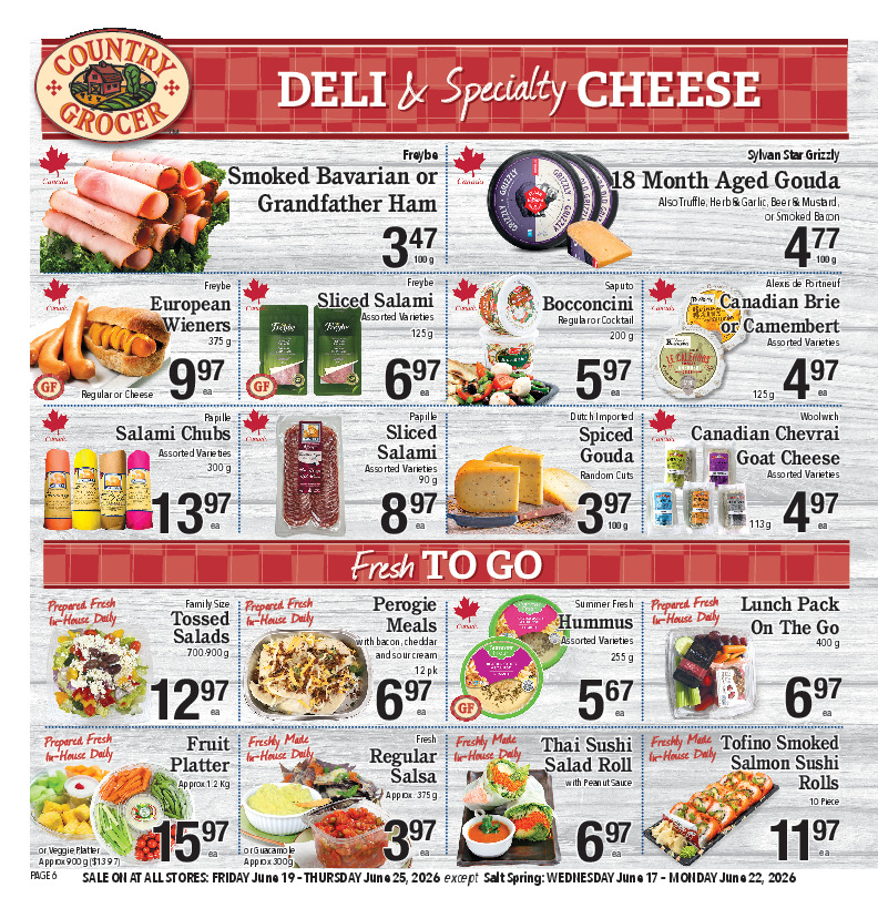 Country Grocer Flyer - This Week's Groceries On Sale